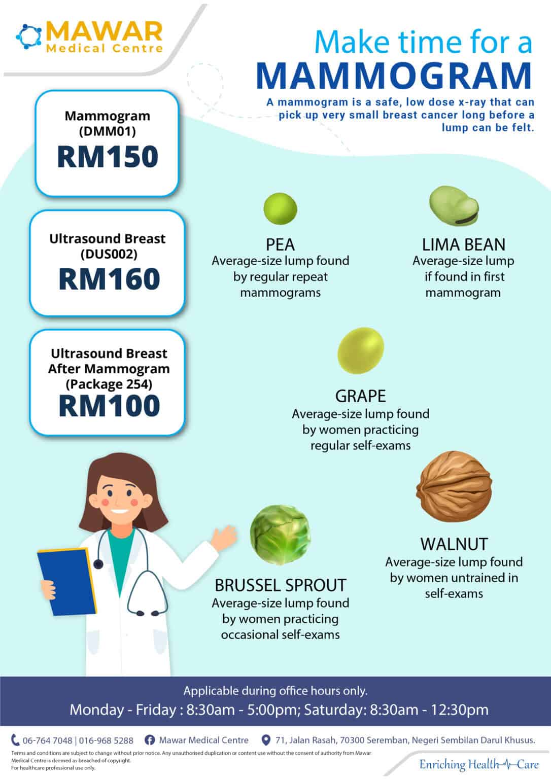 Mammogram & Breast Ultrasound Package - Mawar Medical Centre